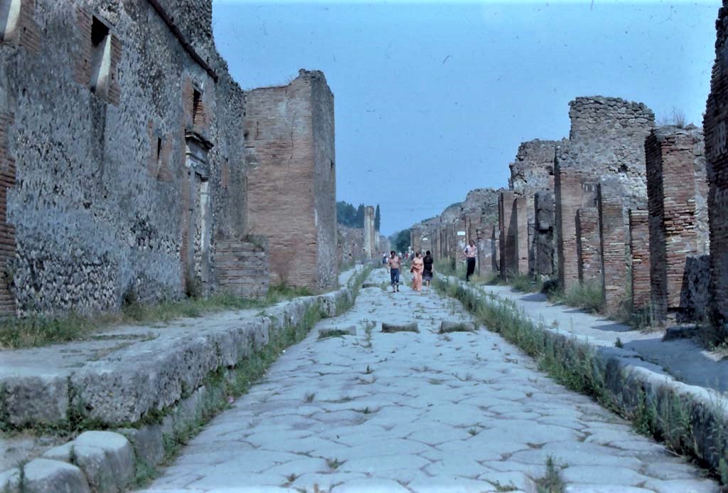 Via Stabiana between VII.1 and IX.1. 1971. Looking north. Photo ...